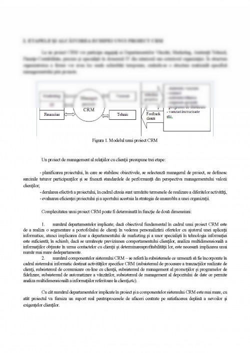 Referat: Implementarea unui Proiect CRM - Fundamente Teoretice (#448102)