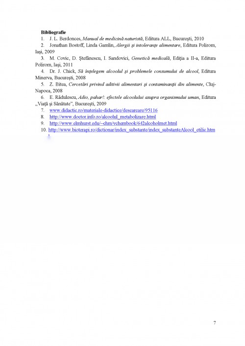 Referat: Efectele Alcoolului (#449024)