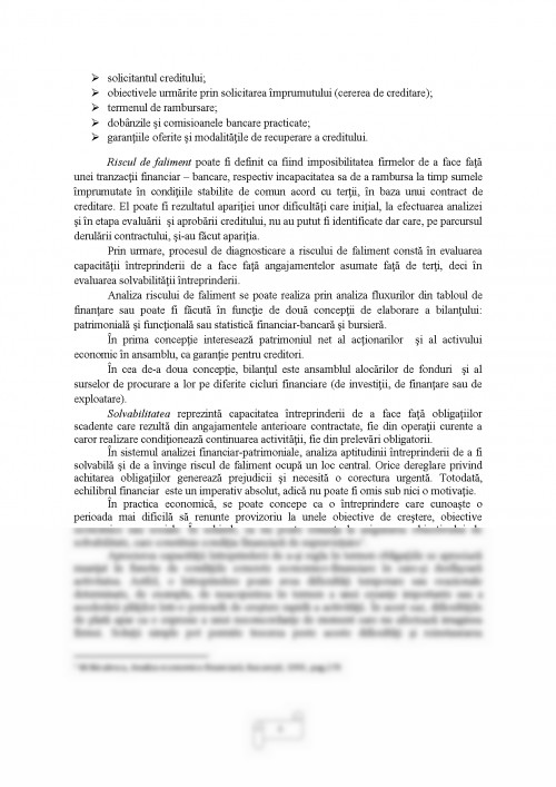 Referat: Metoda de evaluare a riscului de faliment (#450911)