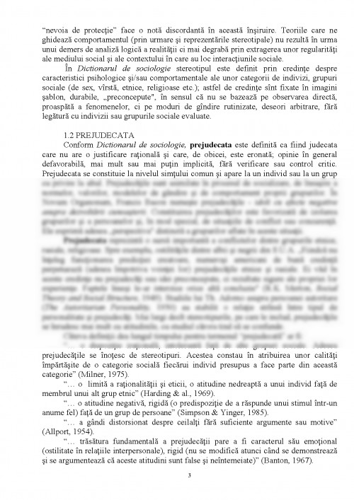 Referat: Procese intergrupuri. stereotipuri, prejudecăți și ...