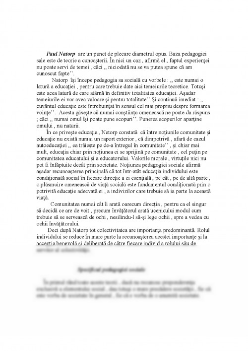 Referat: Pedagogia socială - o denumire nouă pentru o realitate veche ...