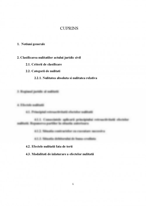 Referat: Nulitatea în Vechiul și Noul Cod Civil (#451824)