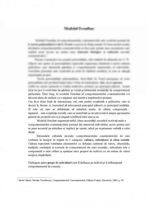 Referat: Modelul Freudian (#452185)