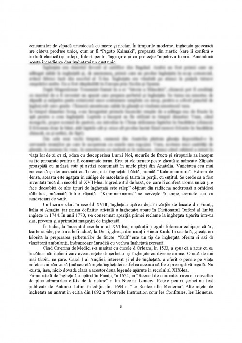 Referat: Înghețata - Origine și Istorie (#452236)