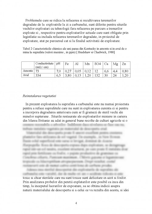 Referat: Recultivarea terenului la exploatările de suprafață a ...