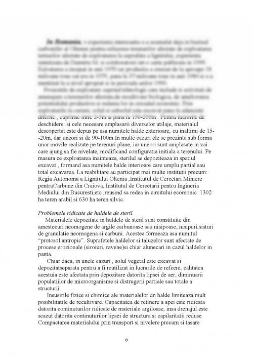 Referat: Recultivarea terenului la exploatările de suprafață a ...