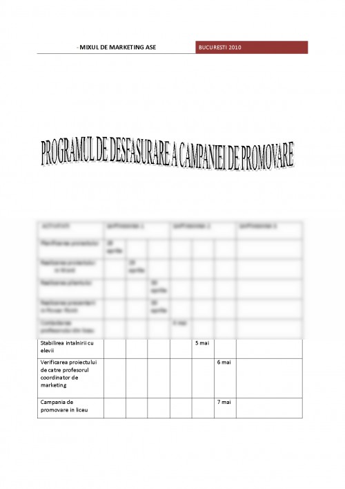 Referat: Mixul de Marketing ASE (#454020)