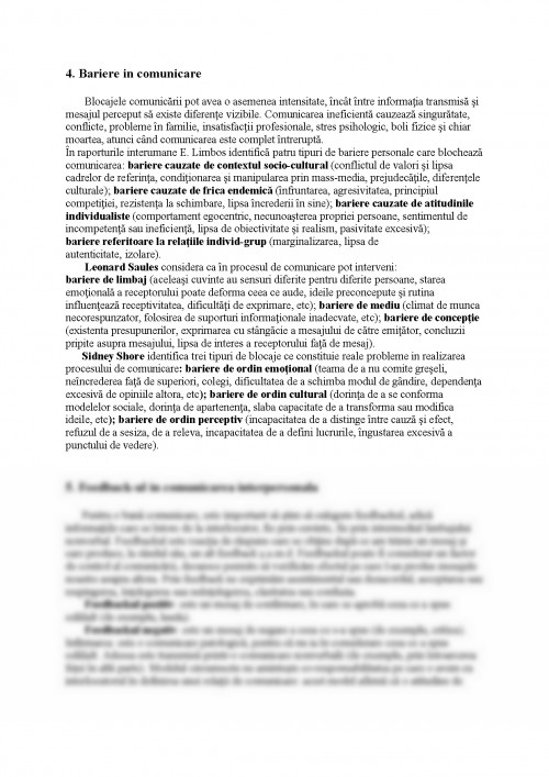 Referat: Comunicarea interpersonală (#454063)