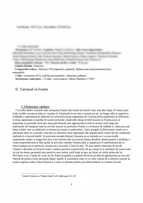 Referat: Turismul în Franța (#454928)