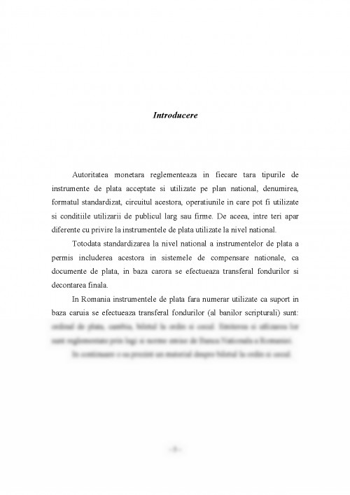 Referat: Biletul la Ordin și Cecul (#455499)