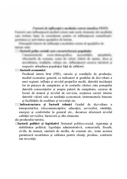Referat: Factorii de Influență a Mediului Extern (#455517)