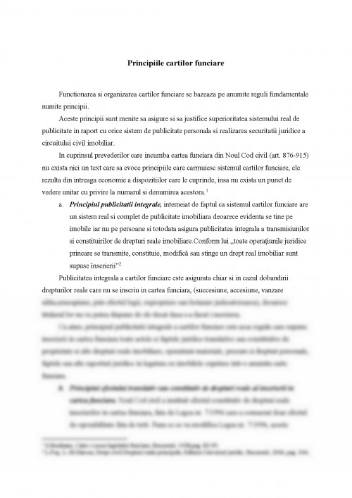 Referat: Principiile cărților funciare (#456976)