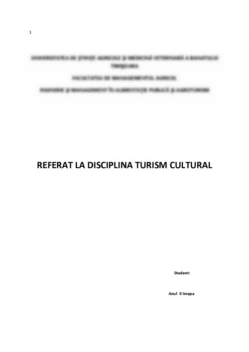 Referat: Turism Cultural - Atena (#457683)