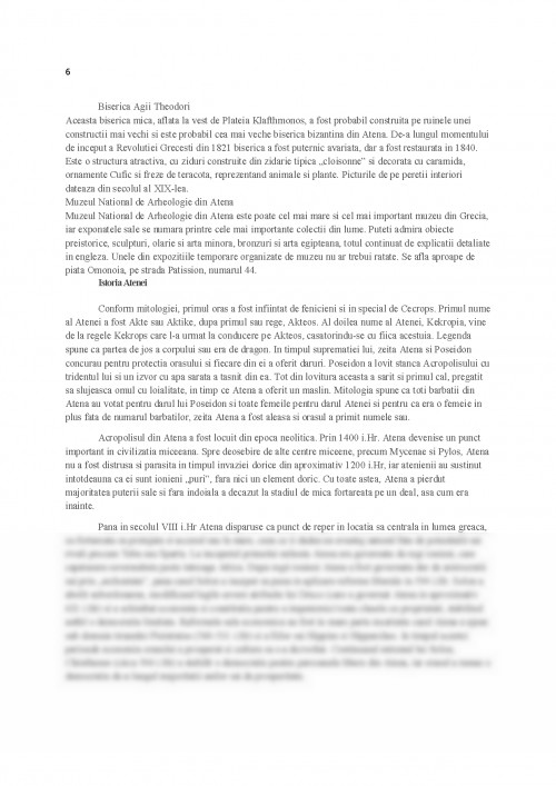 Referat: Turism Cultural - Atena (#457683)
