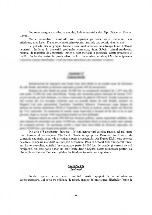 Referat: Franța - geografie economică (#457707)