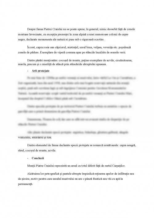 Referat: Munții Piatra Craiului - scurtă prezentare geografică (#458151)