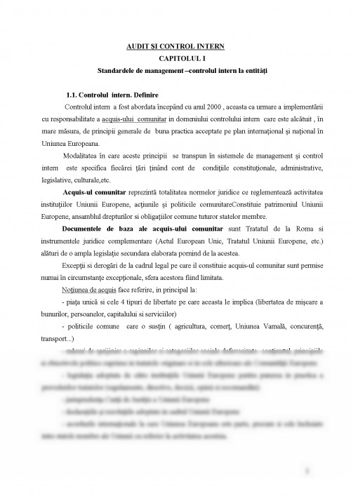 Referat: Audit și Control Intern (#458990)