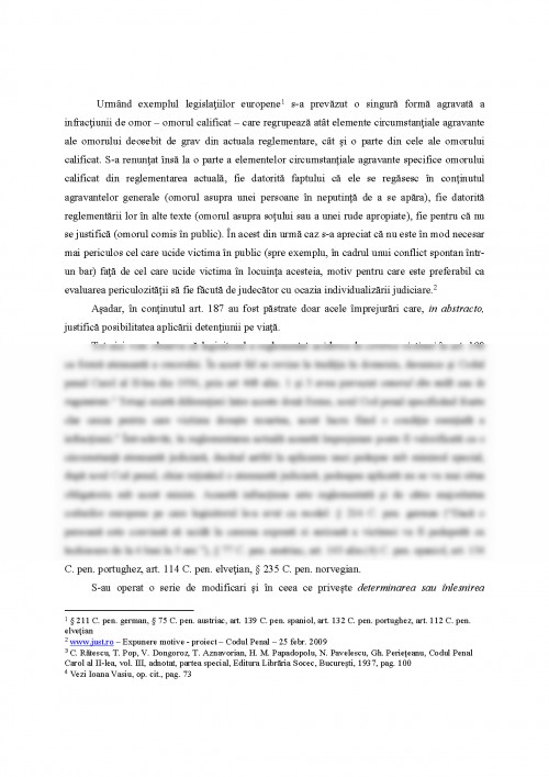 Referat: Noul Cod Penal și Infracțiunile Contra Persoanei (#462029)