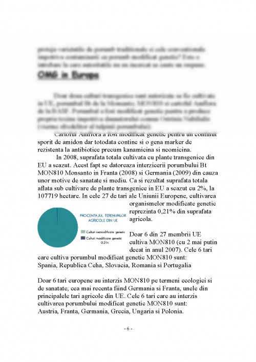 Referat: Organisme Modificate Genetic (#462403)