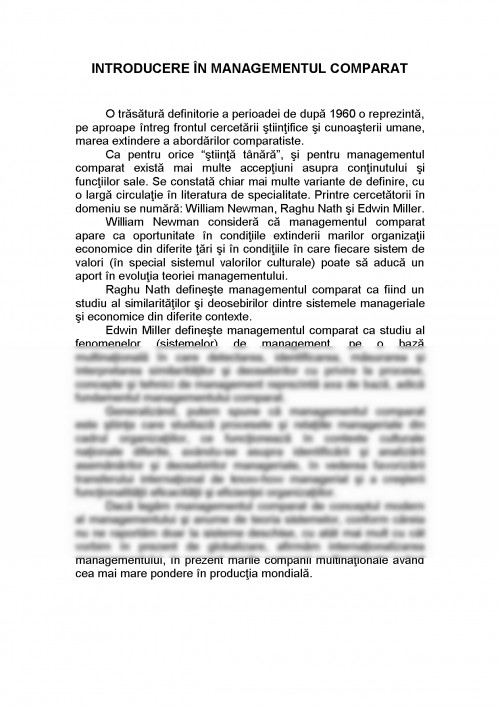 Referat: Management Comparat (#463649)