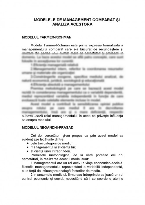 Referat: Management Comparat (#463649)