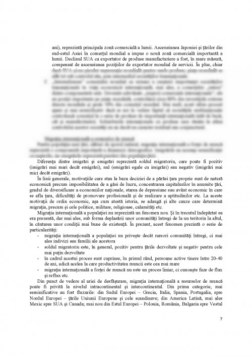 Referat: Diviziunea internațională a muncii - fluxurile economiei ...