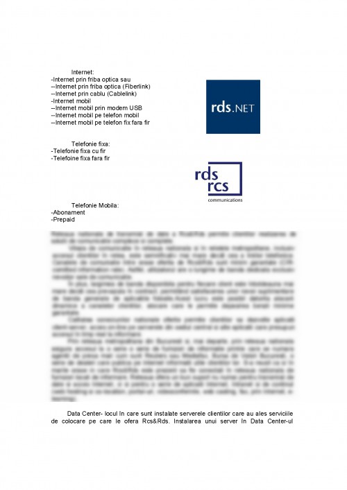 Referat: RCS & RDS (#466296)