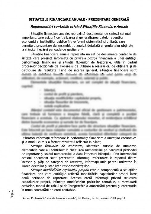 Referat: Situațiile Financiare Anuale (#466679)