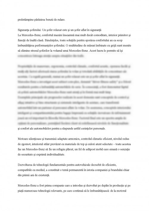 Referat: Managementul inovării - Mercedes (#469987)