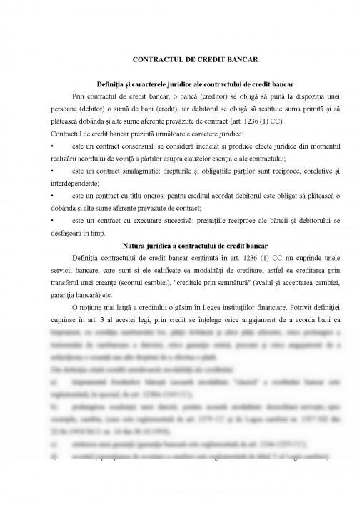 Referat: Contract de Credit Bancar (#471063)