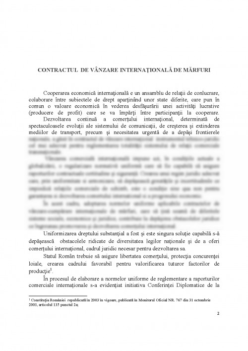 Referat: Contractul de Vânzare Internațională de Mărfuri (#473444)
