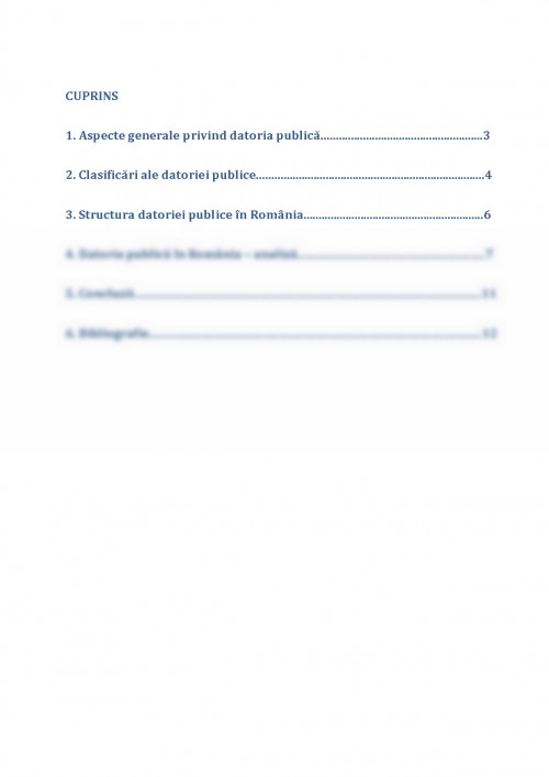 Referat: Datoria Publică a României (#475270)