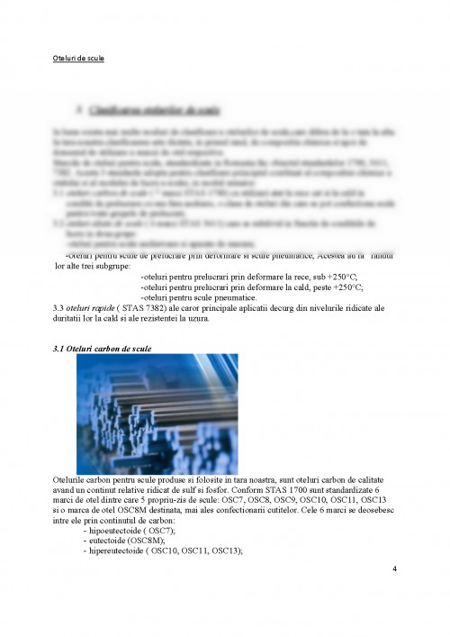 Referat: Oțeluri de scule (#475671)