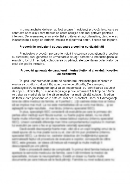Referat: Limite și perspective în integrarea școlară a copilului cu ...
