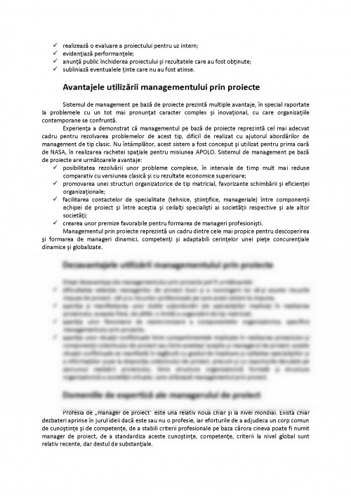 Referat: Managementul prin Proiecte (#477379)