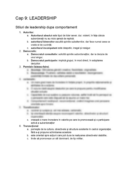 Ghid de studiu: Management idei principale (#482290)