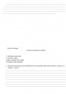 Proiect: Subiectul simplu și multiplu - Plan de lecție (#164401)