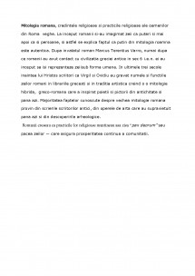 Referat: Mitologia romană, credințele religioase și practicile ...