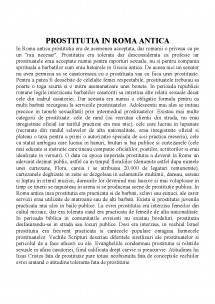 Referat: Prostituția în Roma Antică (#330264)