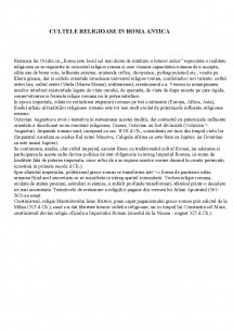 Referat: Cultele religioase în roma antică (#337089)