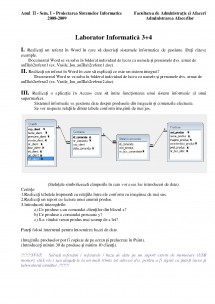 Laborator: Funcționarea unui Sistem Informatic al unui Supermarket ...